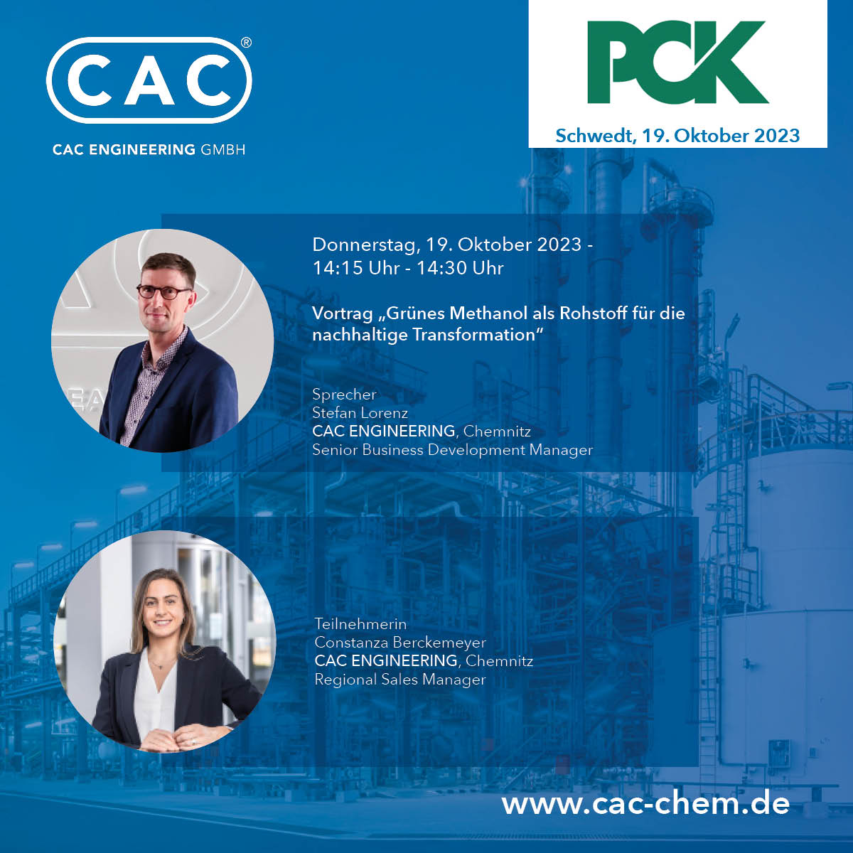 19.10.23 Vortrag am Industriestandort Schwedt - CAC ENGINEERING GMBH